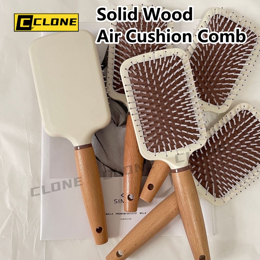 Airbag Air Cushion Comb Massage Comb Wooden Handle Anti-static Long ...
