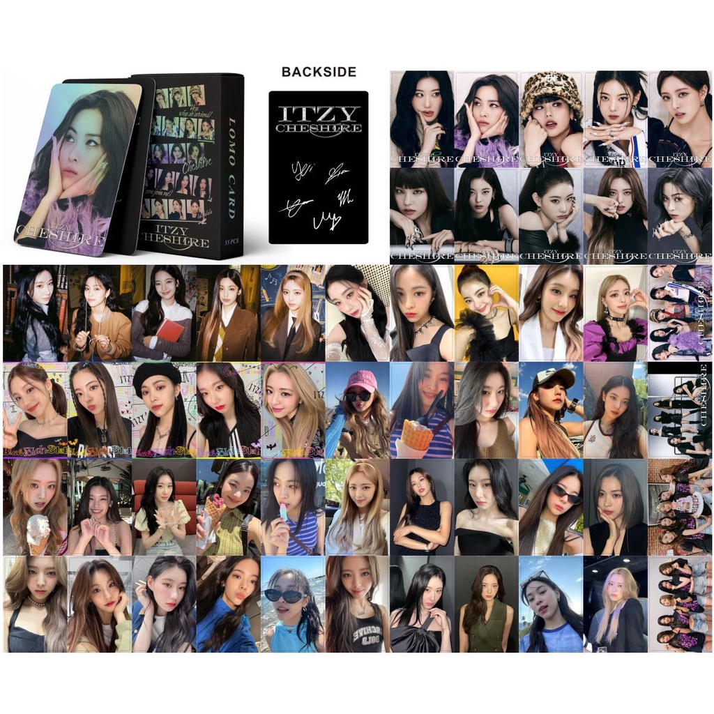 54pcs ITZY Hologram Laser LOMO cards Cheshire KILL MY DOUBT Album ...