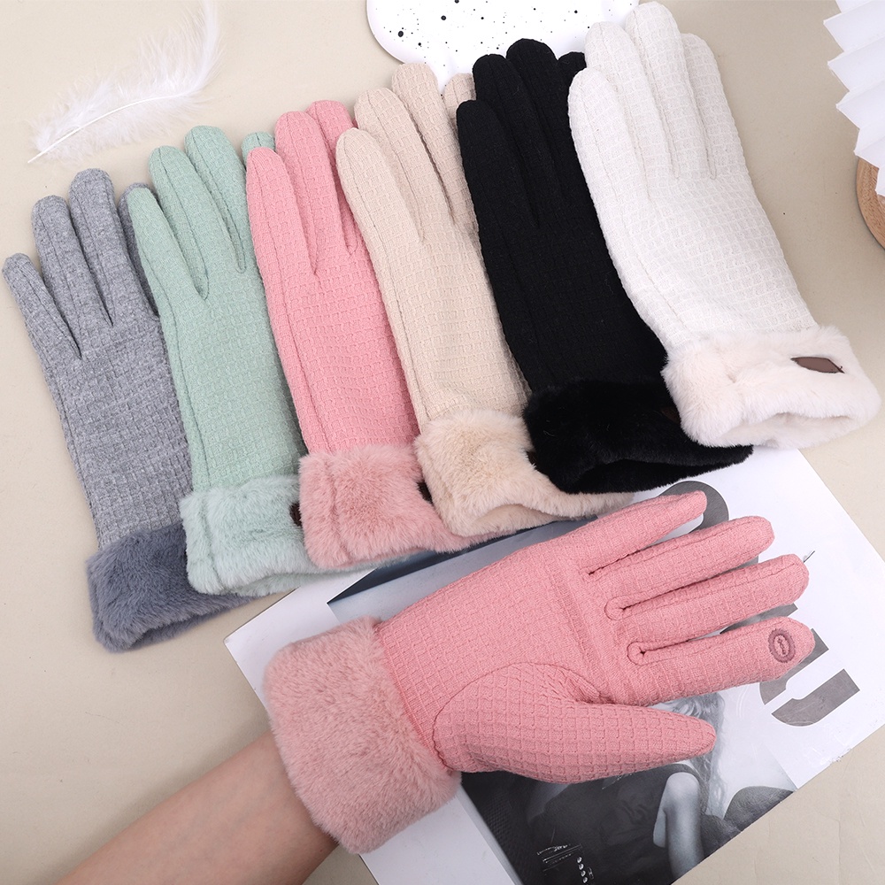 Fashion,Windproof,Anti Slip - Solid Color Keep Warm Touch Screen Mitten ...