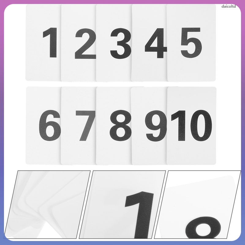 Number Cards for Home Wedding Digital Plastic Table Banquet 1-10 ...