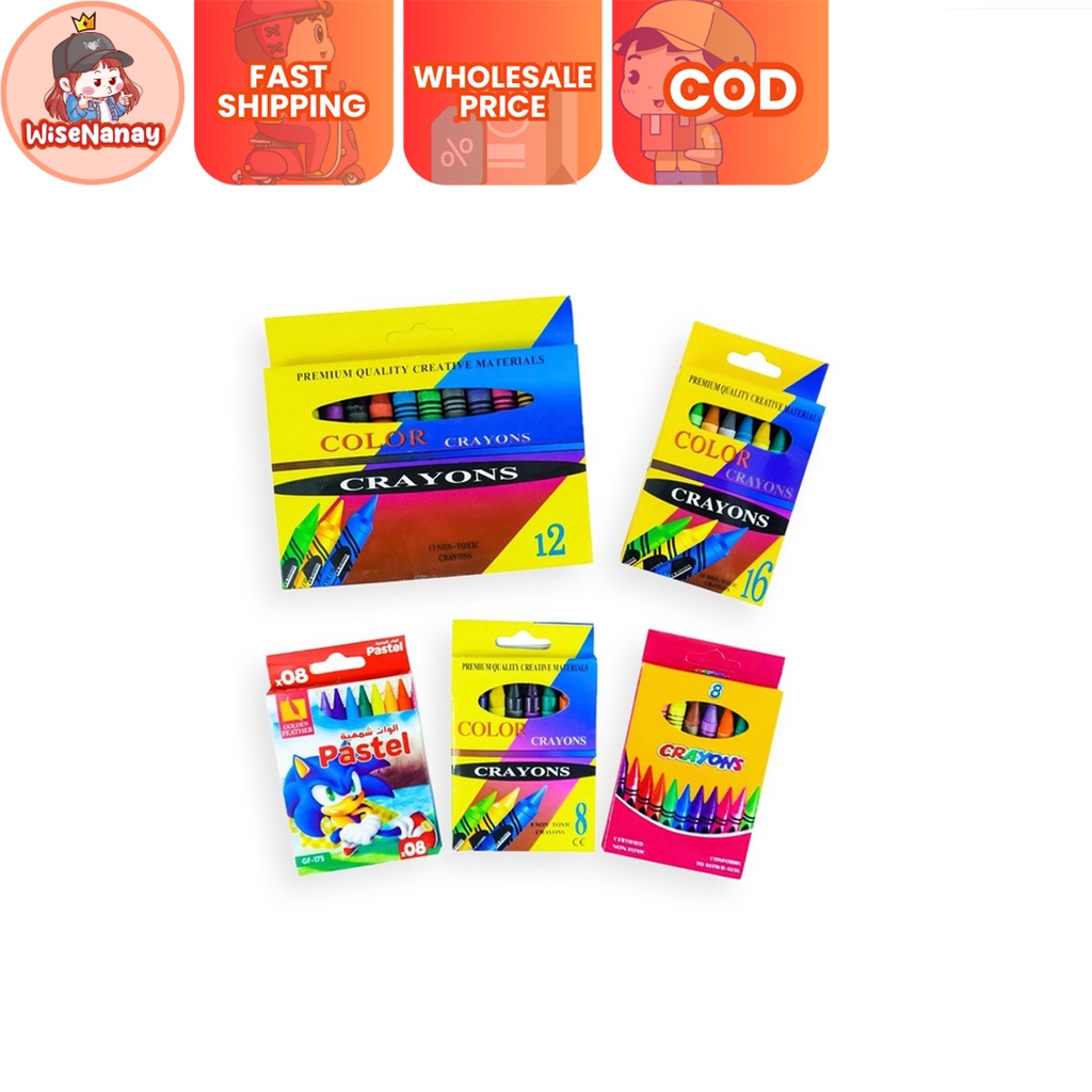 WiseNanay Generic Crayon - Art Tool Colors | Shopee Philippines