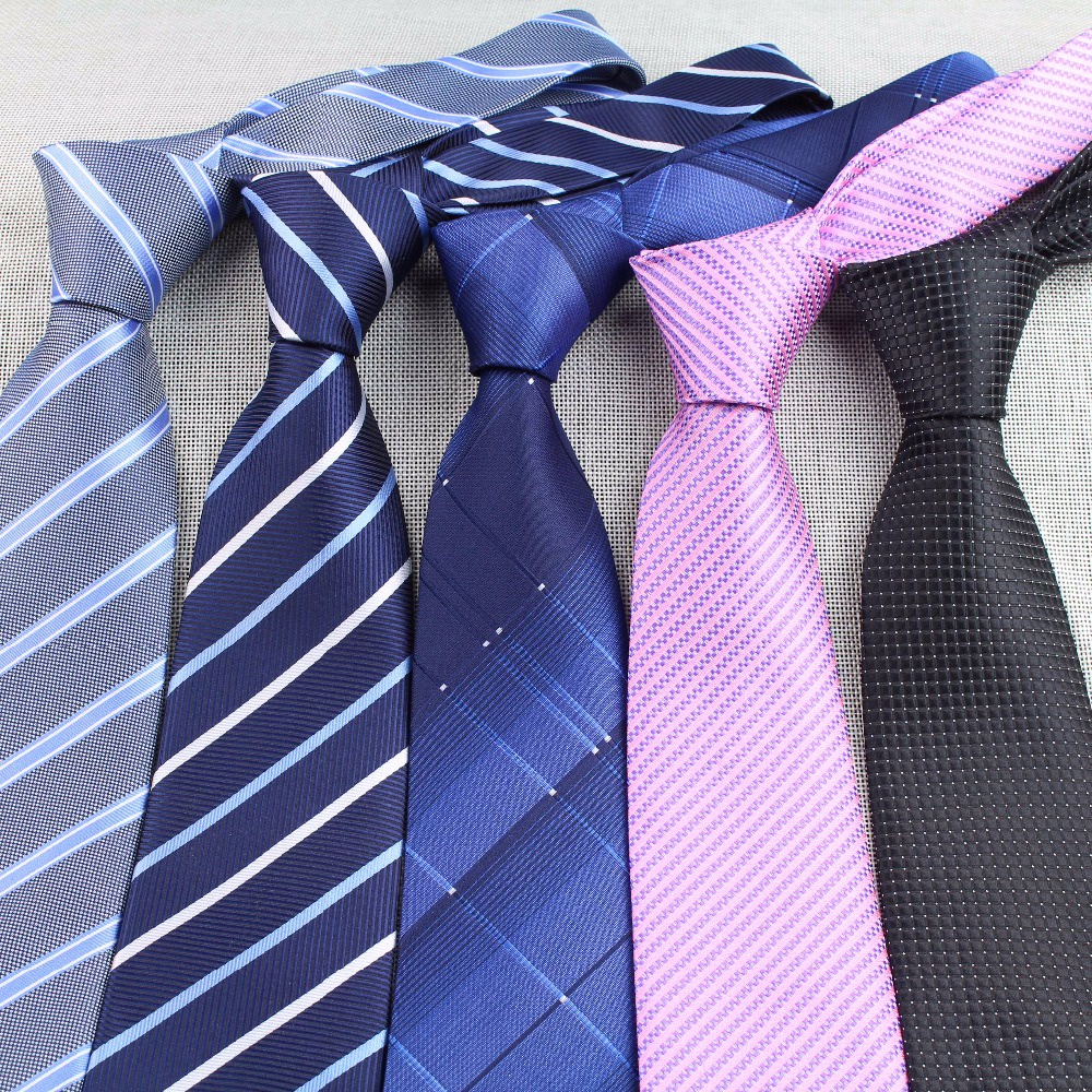 ZONFAZ Mens Business Silk Tie Formal Striped Jacquard Wedding Necktie ...