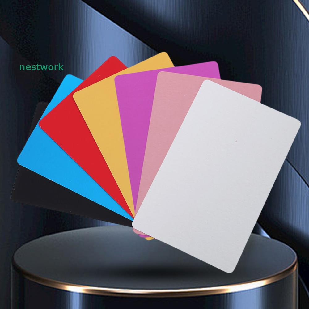 50Pcs Metal Business Cards aluminum alloy Blanks Card for Customer ...