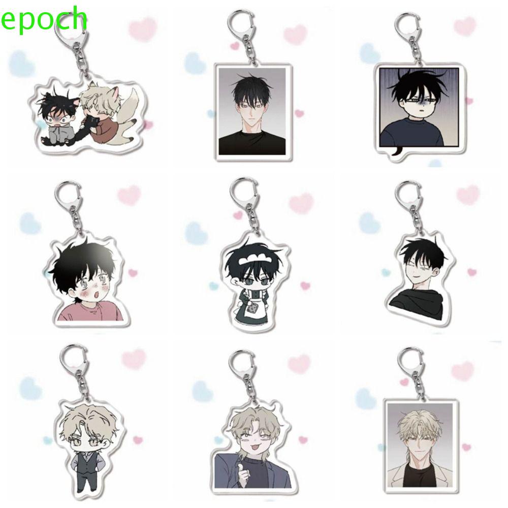 EPOCH Yaoi Couple Acrylic Keychain, Cartoon Figure Korean BL Manga Yaoi ...