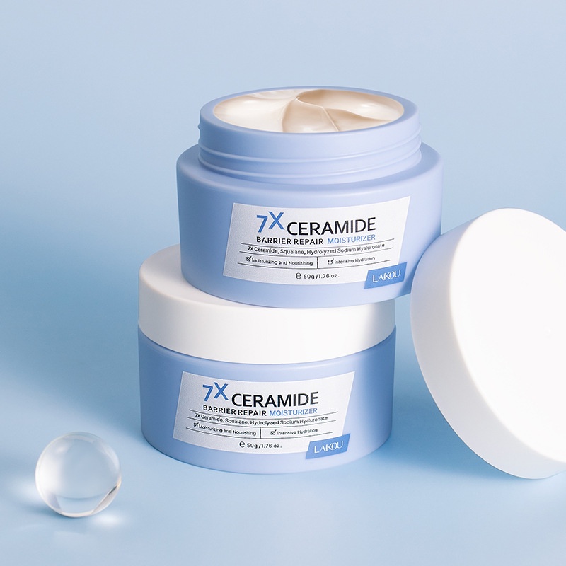 Laikou Ceramide Face Cream Moisturize and Nourish Dry Skin Sensitive ...