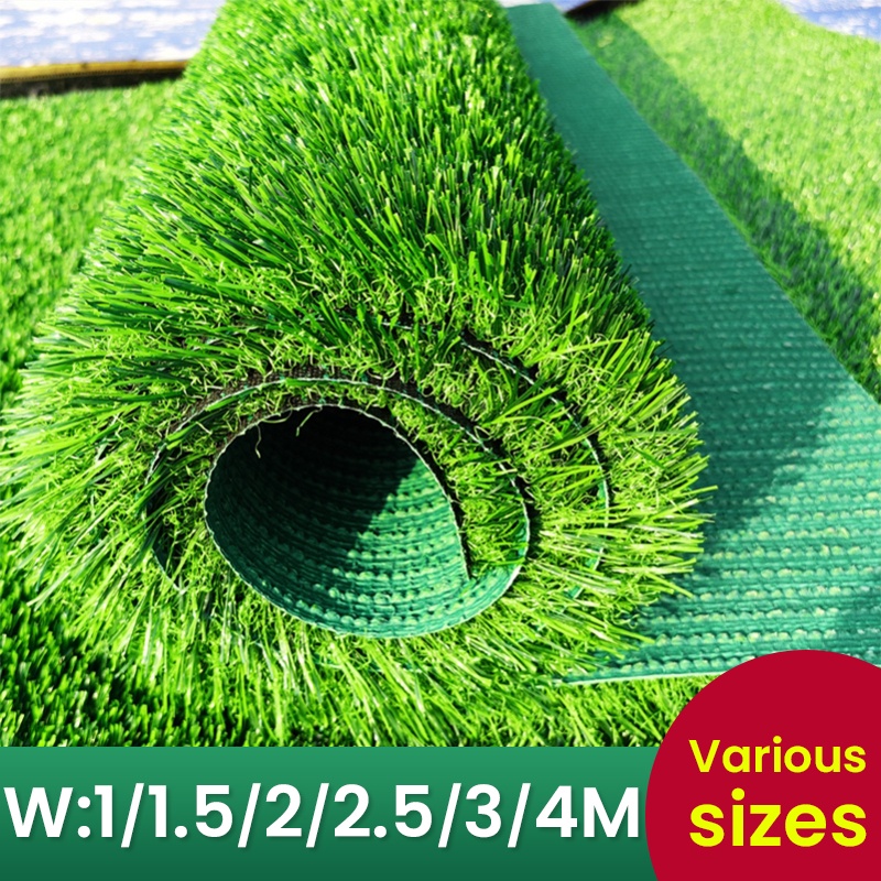 4*1M Artificial grass mat backdrop decoration wall artificial plants ...