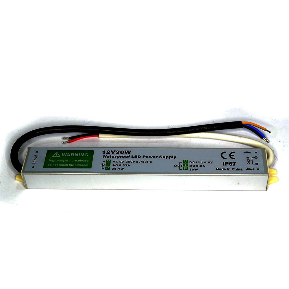 Waterproof LED Power Supply 12V 10-200W IP67 Aluminum Alloy Transformer ...