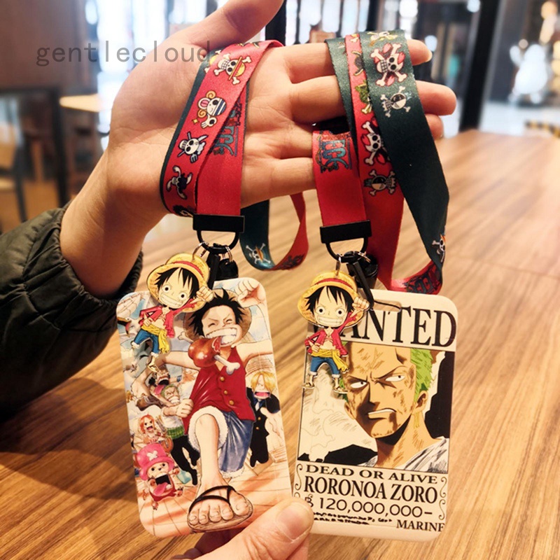 GC 1 Set One Piece Anime Lanyard Badge ID Cards Holders Neck Straps ...