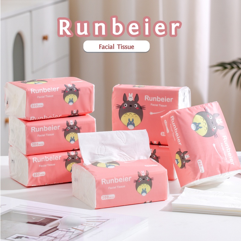 Runbeier Tissue Paper 4 ply 8 Packs Tissue Facial Tissue Car toilet ...