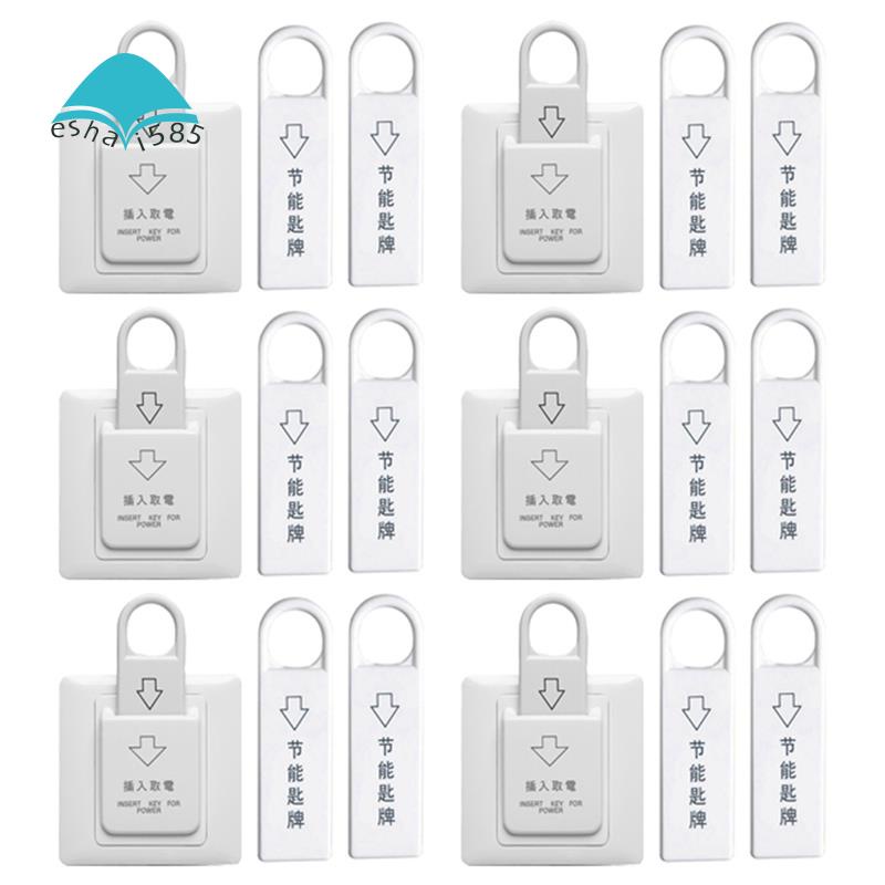 6X High Grade Hotel Magnetic Card Switch Energy Saving Switch Insert ...