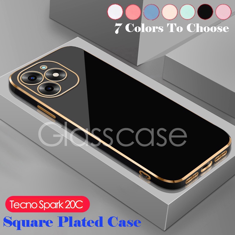 Casing For Tecno Spark 20 C 20Pro 20Pro+ Pop 8 Pop8 Spark20Pro Spark20C TecnoPop8 Square Plated ...