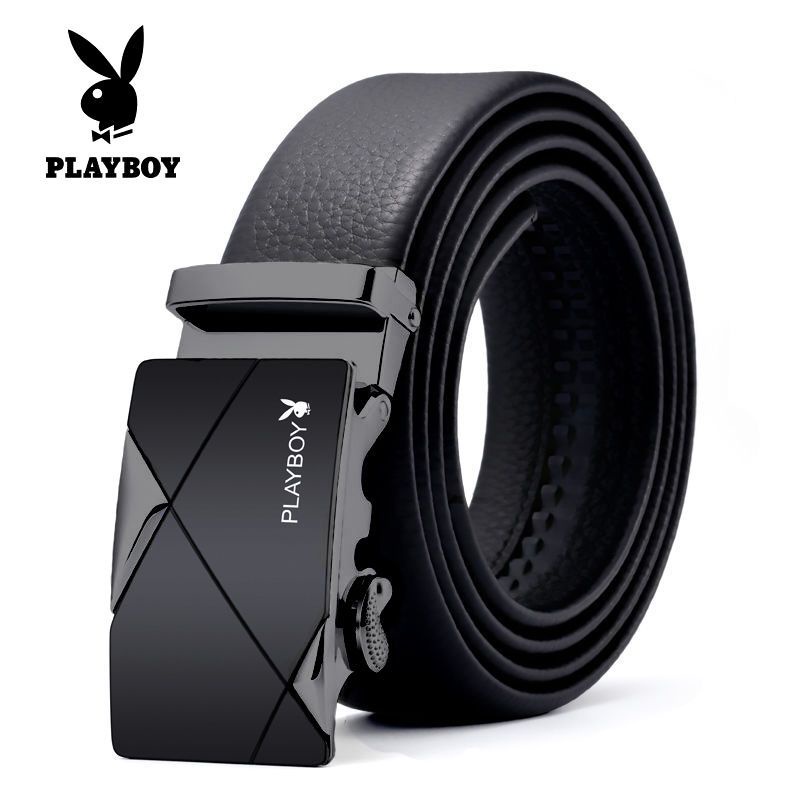 Playboy Belt Men's Extended Belt Body Automatic Buckle Middle-Aged Soft ...