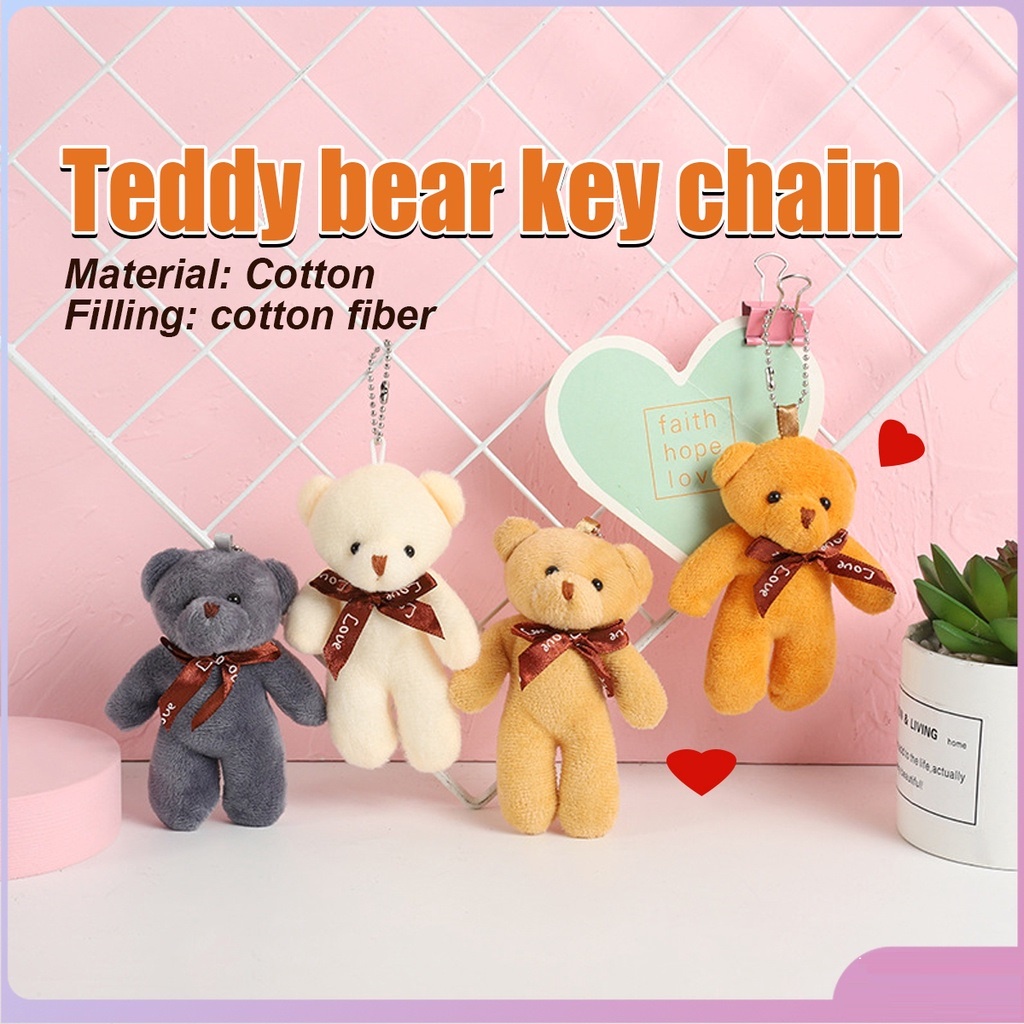 Teddy Bear Keychain for mini Teddy Bear Cartoon Bear Plush bear ...
