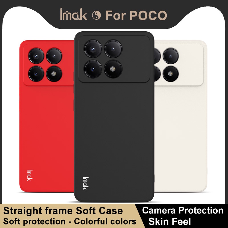 Original Imak Fashion Colorful Casing Poco X6 Pro 5G Skin feel Soft TPU ...