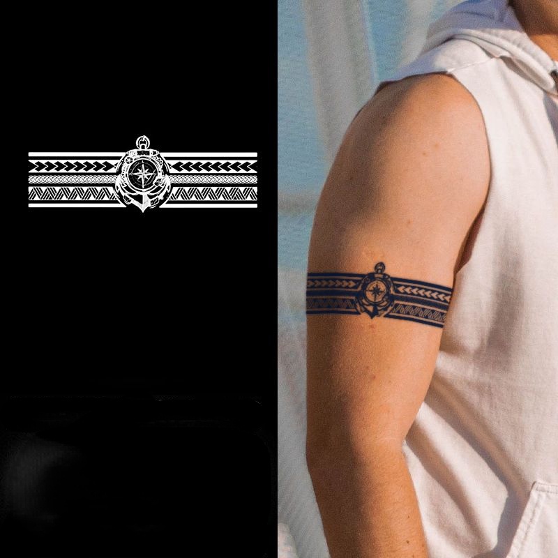 Guide Armband PVC Tattoo Sticker Waterproof Semi-permanent Realistic ...