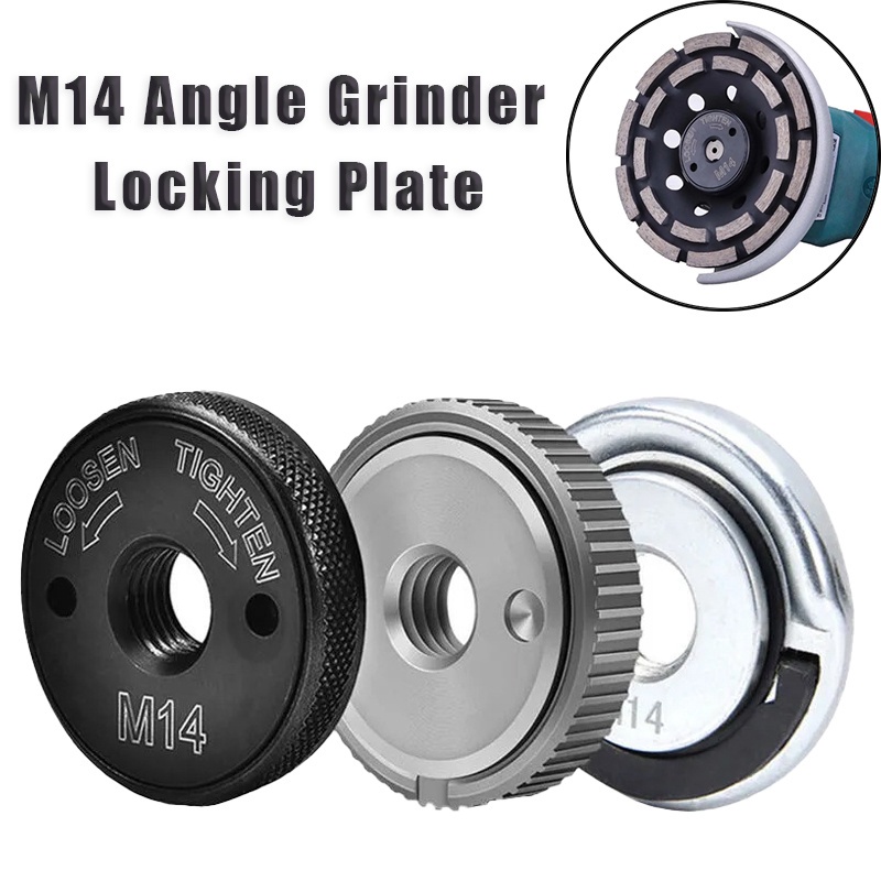 1pc M14 Angle Grinder Lock Plate Self-locking Pressure Plate Chuck M14 ...