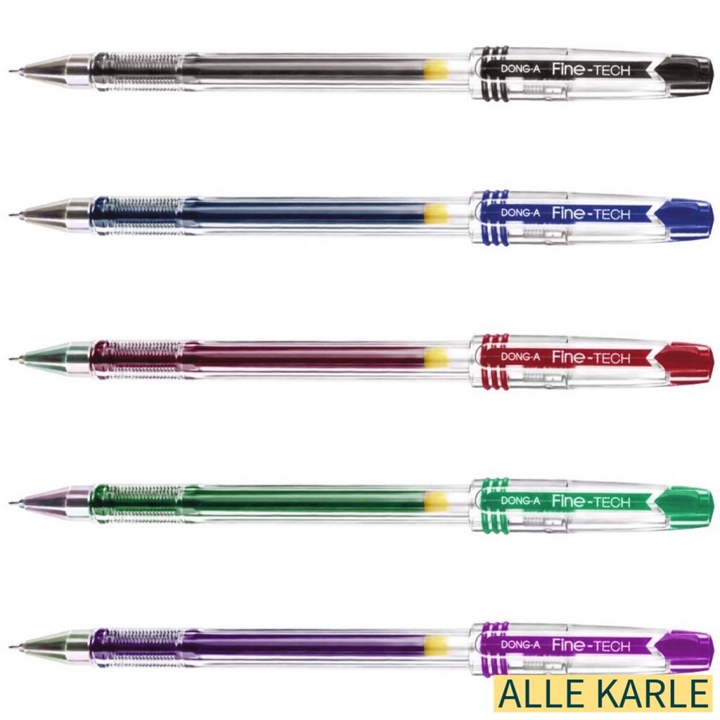 Dong-A Fine Tech Pen | 0.2 0.3 0.4 0.5 mm | Gel Sign | Alle Karle ...