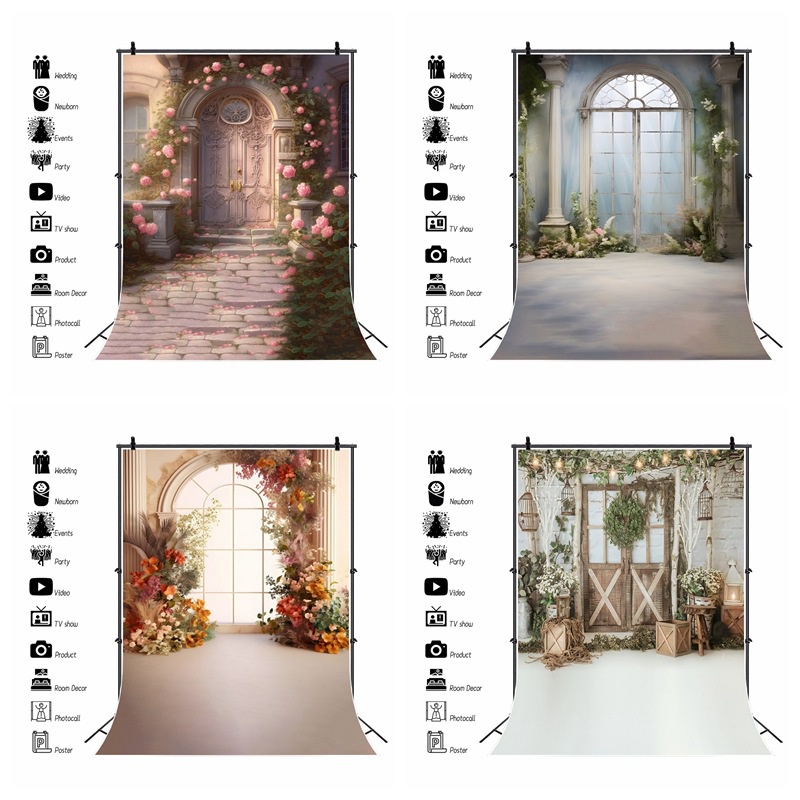 Vintage Palace Arch Backdrop Photography Adult Maternity Art Portrait ...