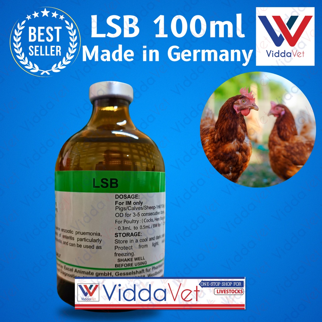 1 bot LSB linco spec brom 100ml made in Germany for animals livestock ...