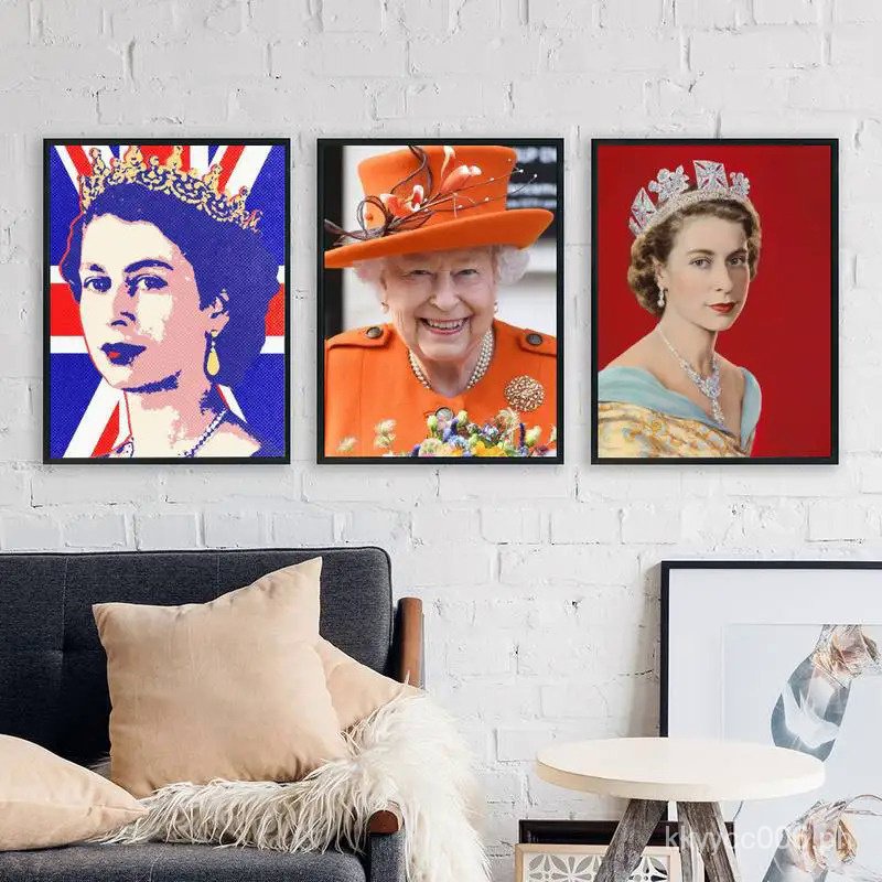 Fashion Queen Elizabeth POSTER Poster Kraft Paper Vintage Poster Wall ...