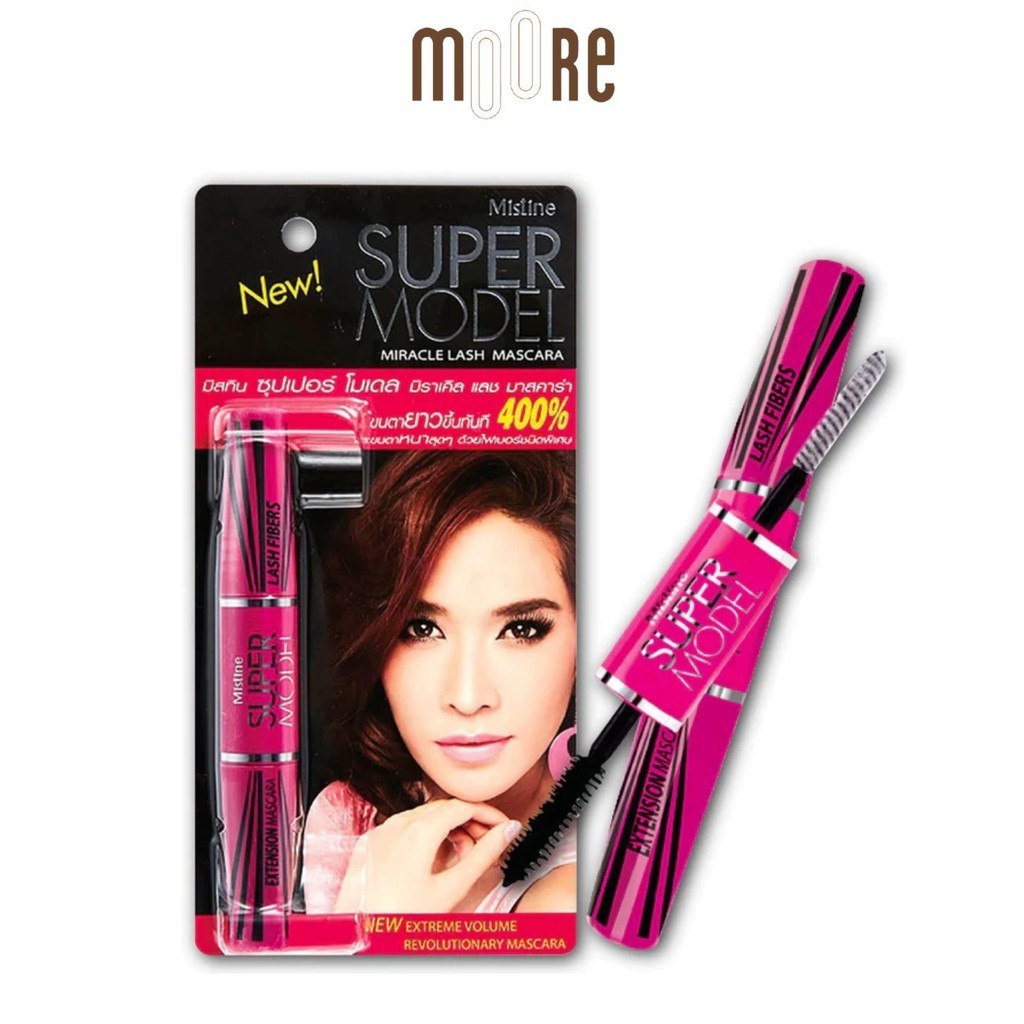 Mascara Mistine Super Model Miracle Lash Thailand 5.5G | Shopee Philippines