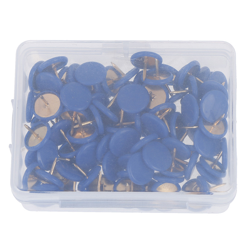GMARTY 100Pcs Round Push Pins Notice Board Thumb Tacks Point Bulletin ...