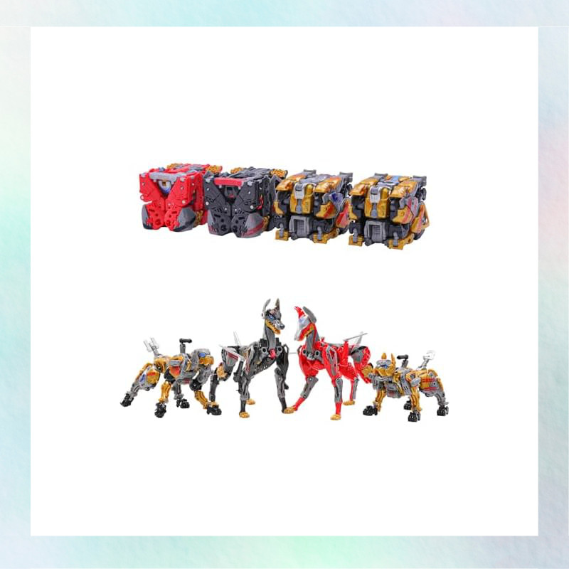 BEASTBOX 52TOYS BOTCON Exclusive "Set of Four Dogs" Transforming Toy ...