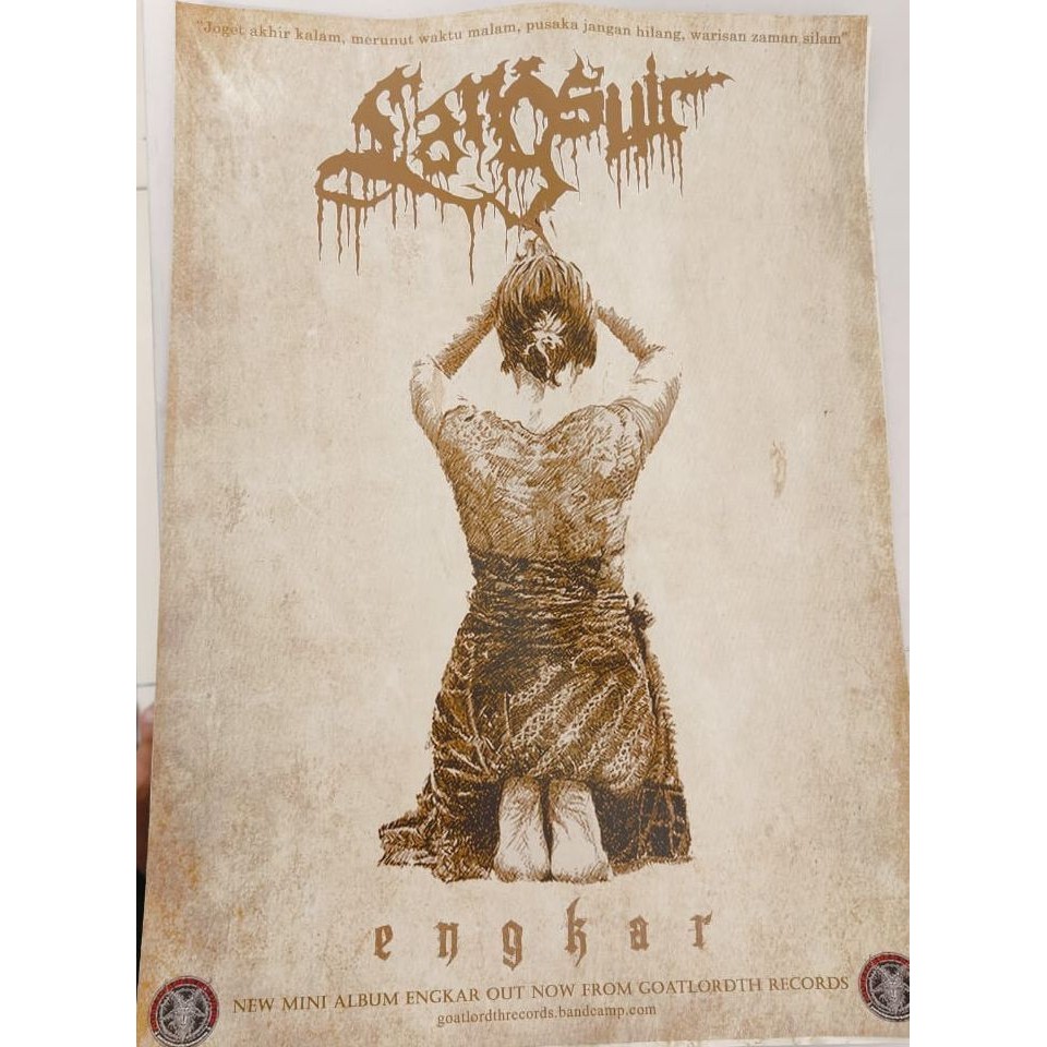 LANGSUIR Engkar 2nd press poster last copies! Signed by Bentara ...