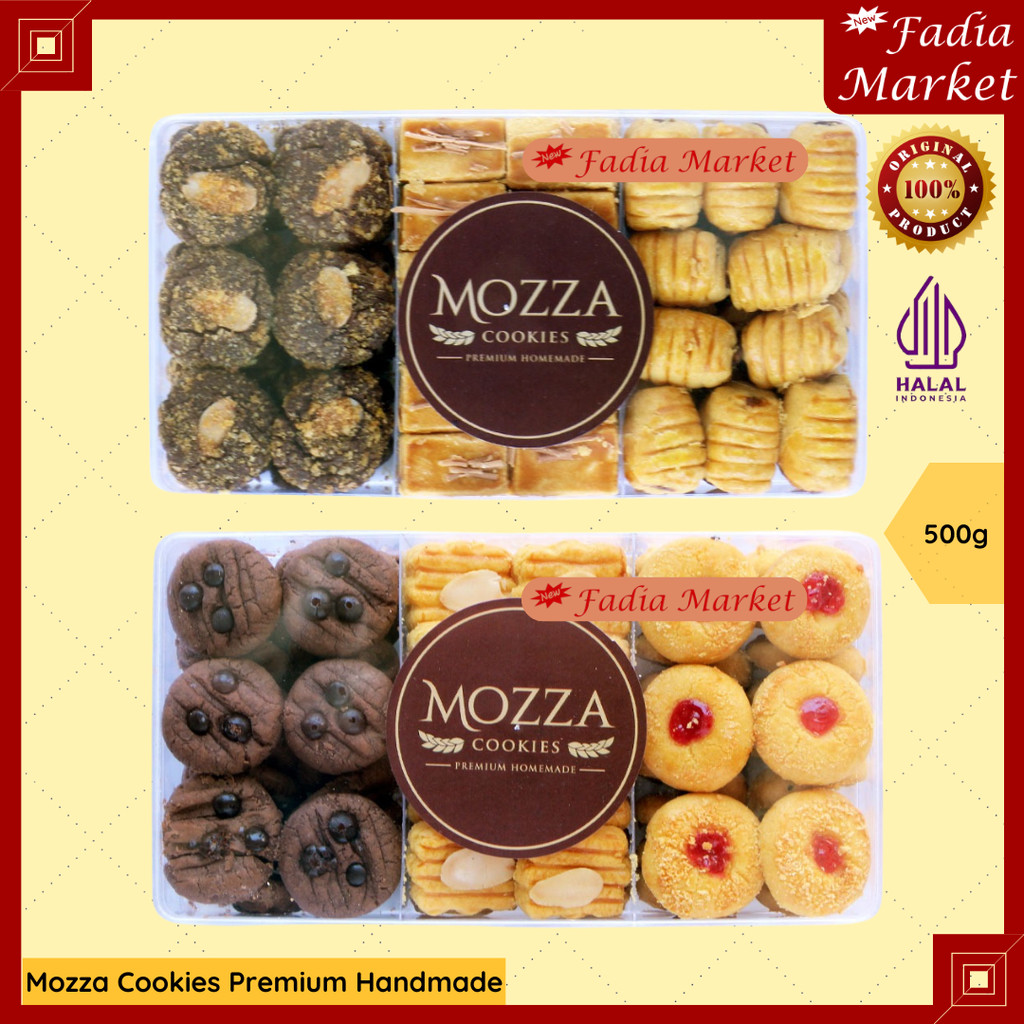 Mozza Cookies Snack Jar Christmas Ramadan Eid Al-Fitr 500g | Shopee ...