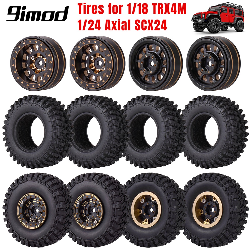 9imod Wheels/tyres/treads for 1/18 TRX4M 1/24 SCX24 Tires Wheel Rim ...