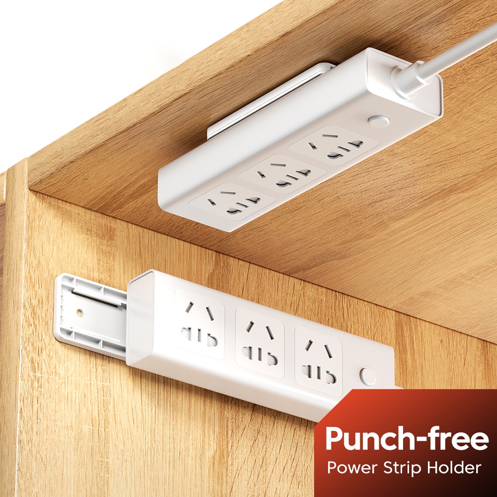 Self-Adhesive Power Socket Strip Fixator Wall Mounted Self Adhesive ...