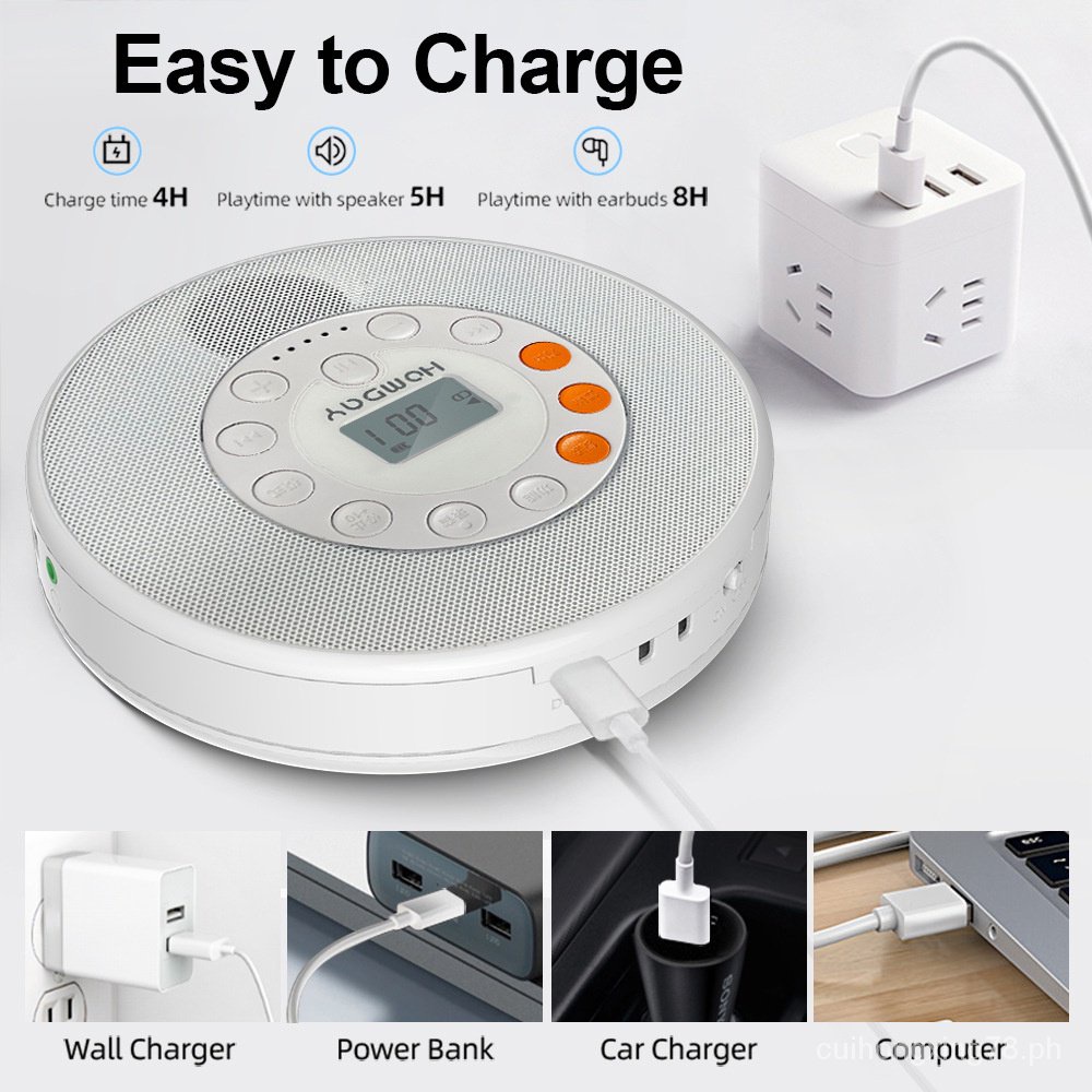 [Stock] CD player Walkman MP3 music CD album mini portable CD player ...