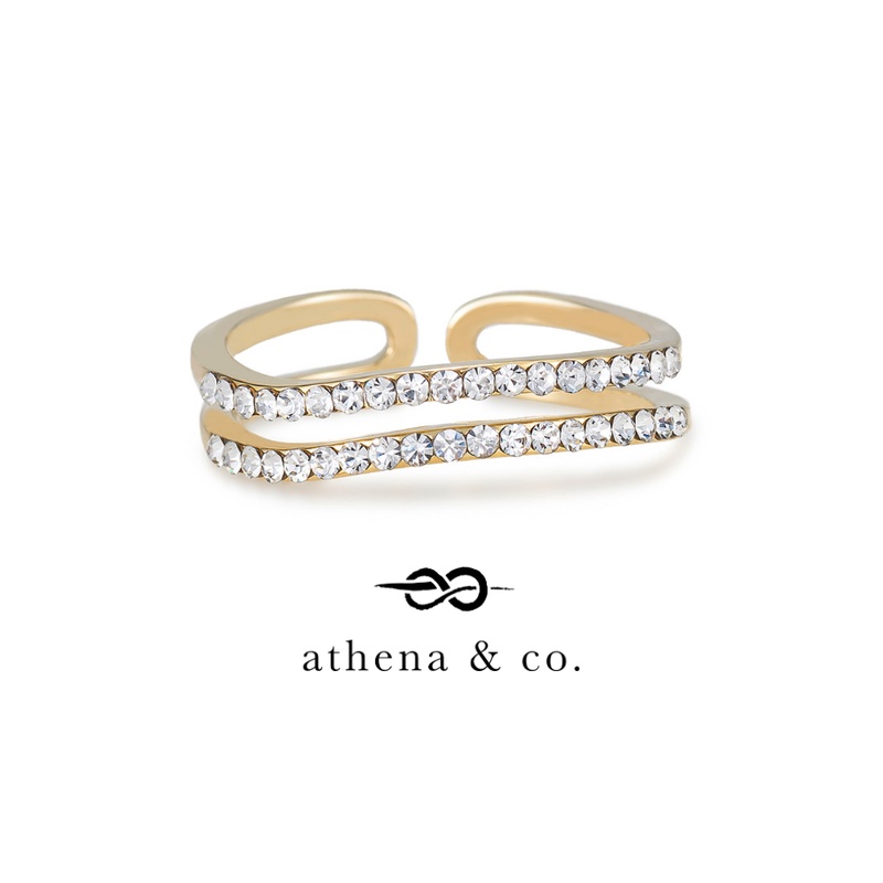 Athena & Co. 18k Gold Plated Ilya Ring | Shopee Philippines