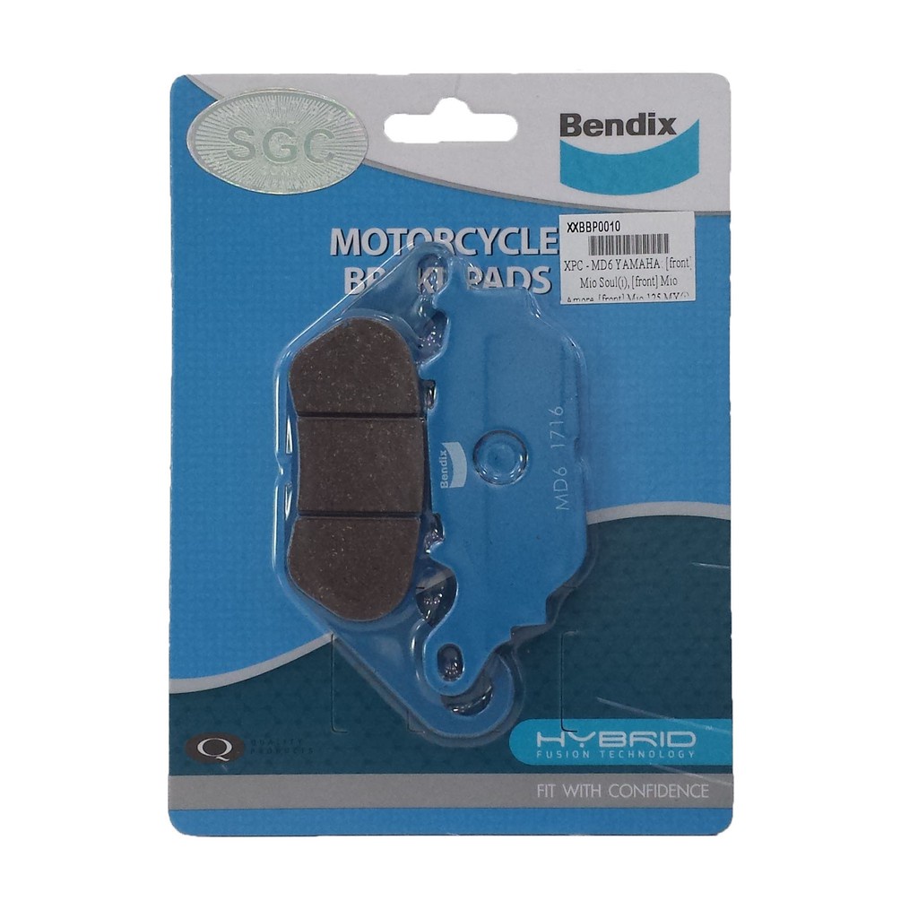 Bendix Brake Pads MD6 for Mio 125 MXi (front), NMAX 155 (rear) | Shopee ...