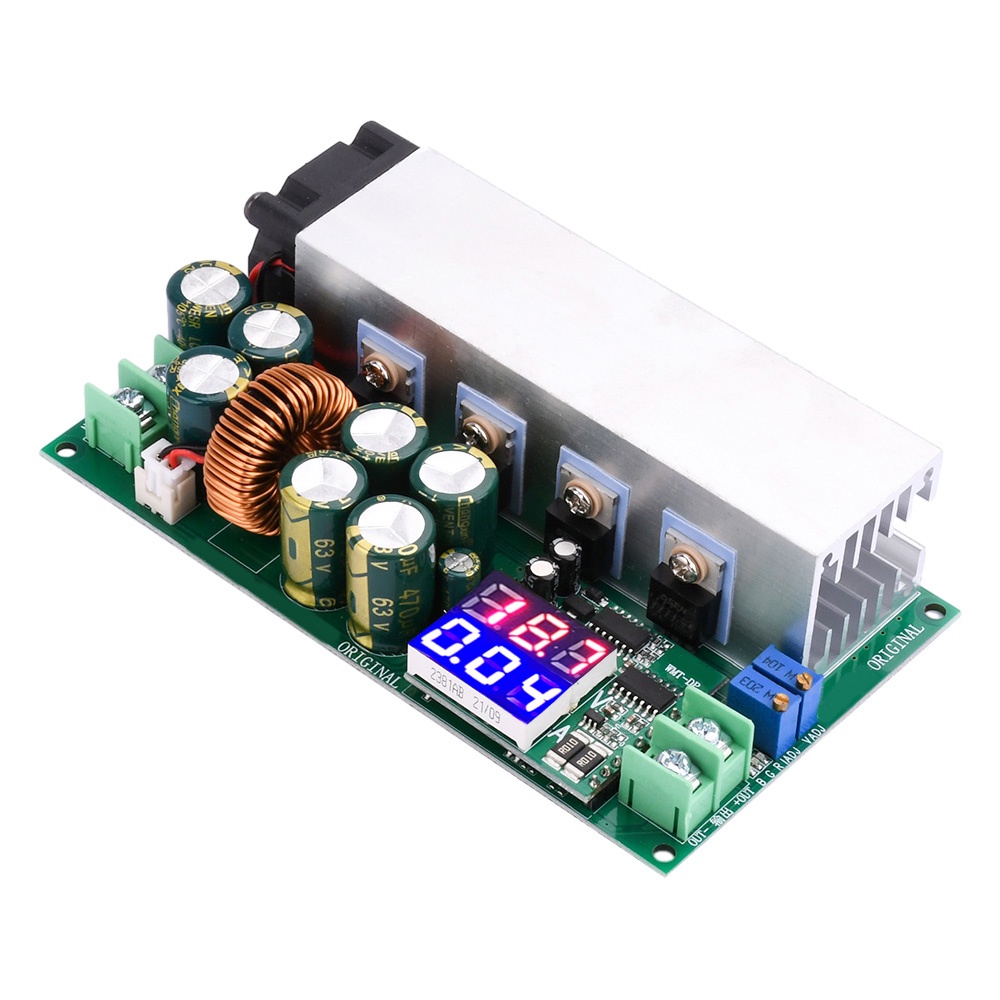 Occkic DC-DC High Power 600W Adjustable Step-down Power Supply Module With Fan 12V-80V To 2.5V ...