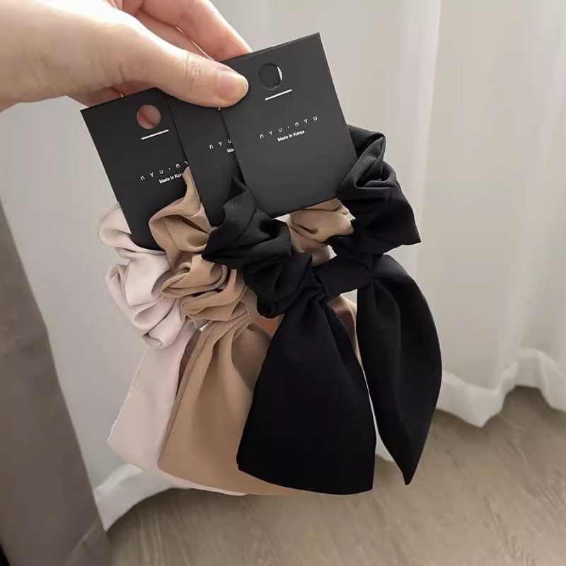 Simple Design High Ponytail Scrunchies Hair Tie Hair Rope Rubber Band ...