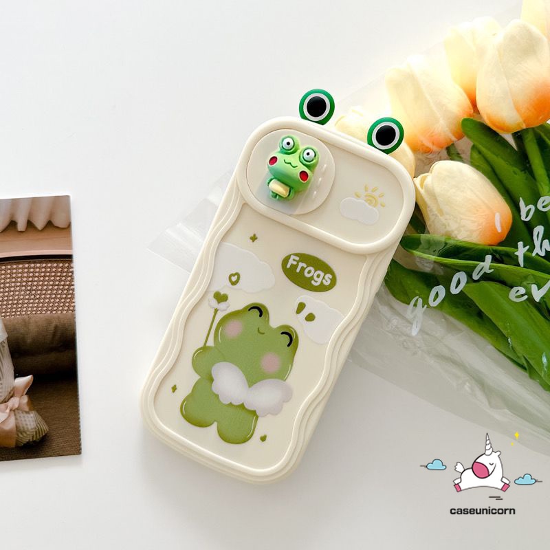 Cute Angel Green Frog Phone Case Compatible for iPhone 11 XR 7plus 14 ...