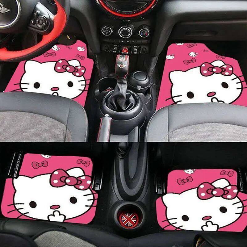 Car Foot Mat Cartoon Protective Pad Cute Universal Main Driving Floor ...