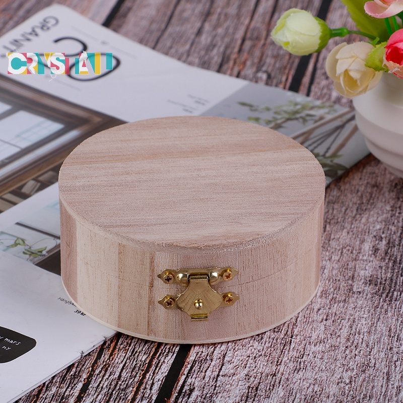 Crystal- 1PC Boutique Gift Box Jewerly Storage Gift Box Storage Round ...