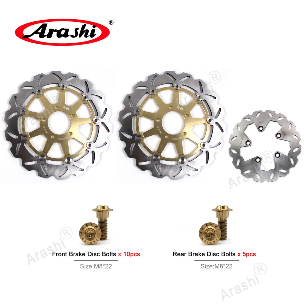 Arashi CNC Floating Front Rear Brake Disc Disk Rotor For SUZUKI ...