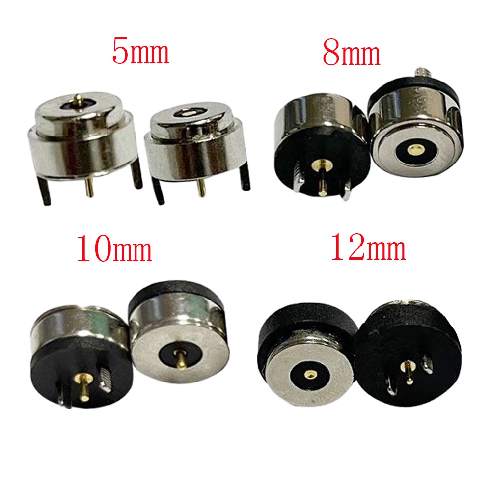 1Pair 1Pin 5mm/8mm/10mm/12mm Spring-Loaded Magnetic Pogo Pin Connector ...