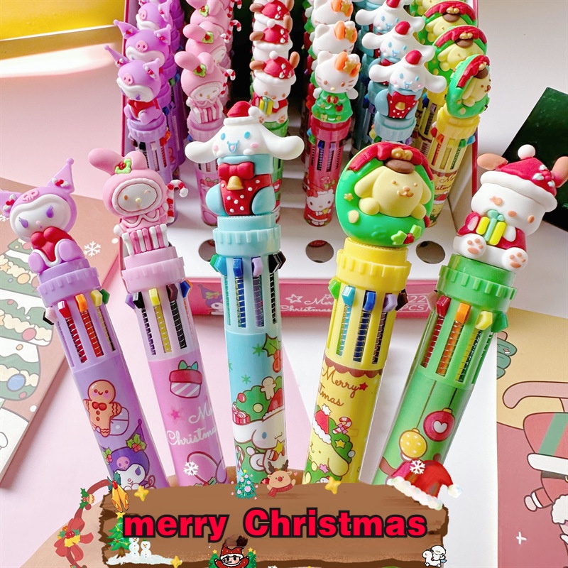 Cartoon Pochacco Ballpoint Pen Kuromi Multi Color Pen Cinnamoroll ...