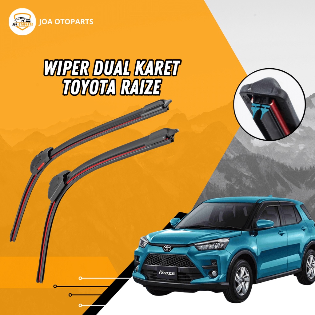 Dual Rubber Car Wiper - Toyota Raize/All New Raize - Dual Rubber ...