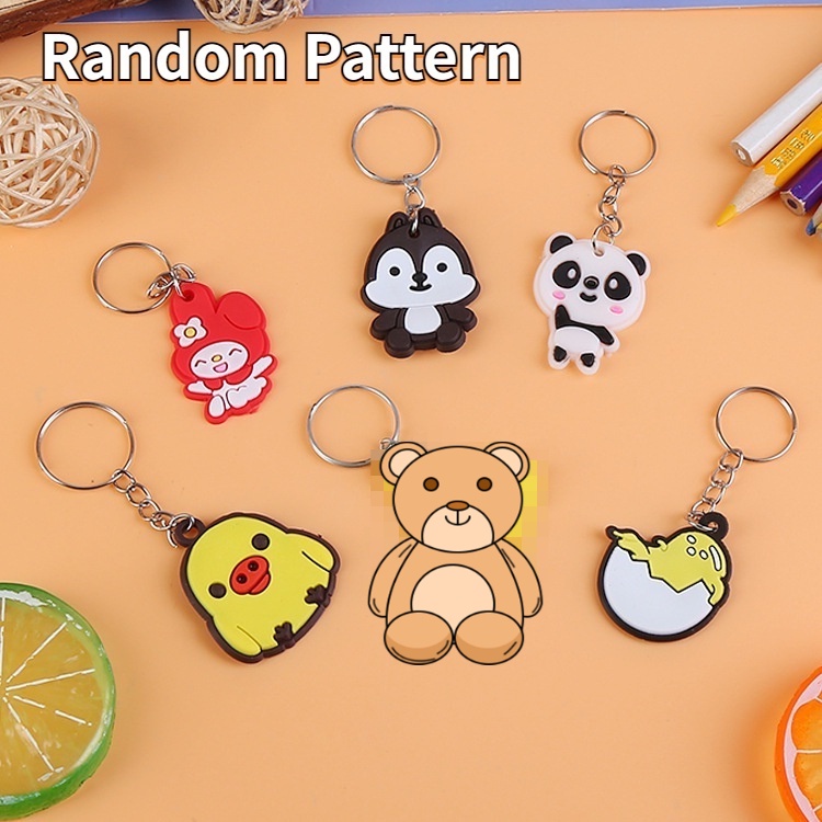 Cartoon Key Chain PVC Soft Key Chain Pendant | Shopee Philippines