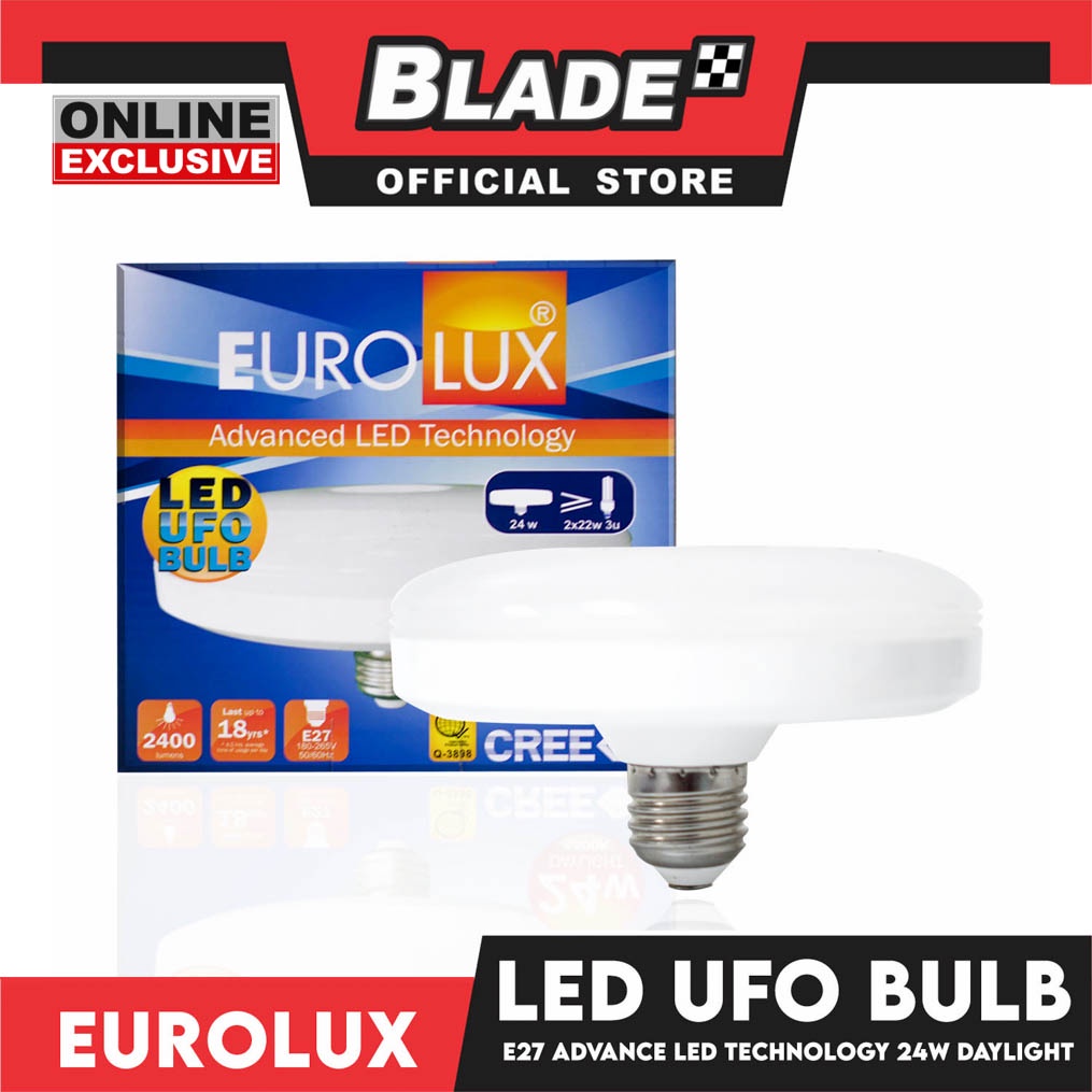 Eurolux LED UFO Bulb 6500k 2400 lumens 24W (Daylight) | Shopee Philippines