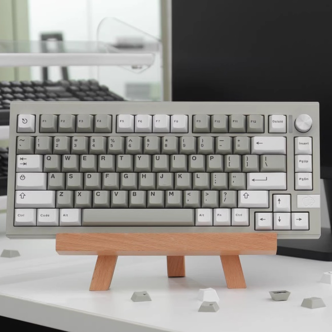 GMK Icon 8008 Gray And White Two Color Personalized Keycaps, Original ...