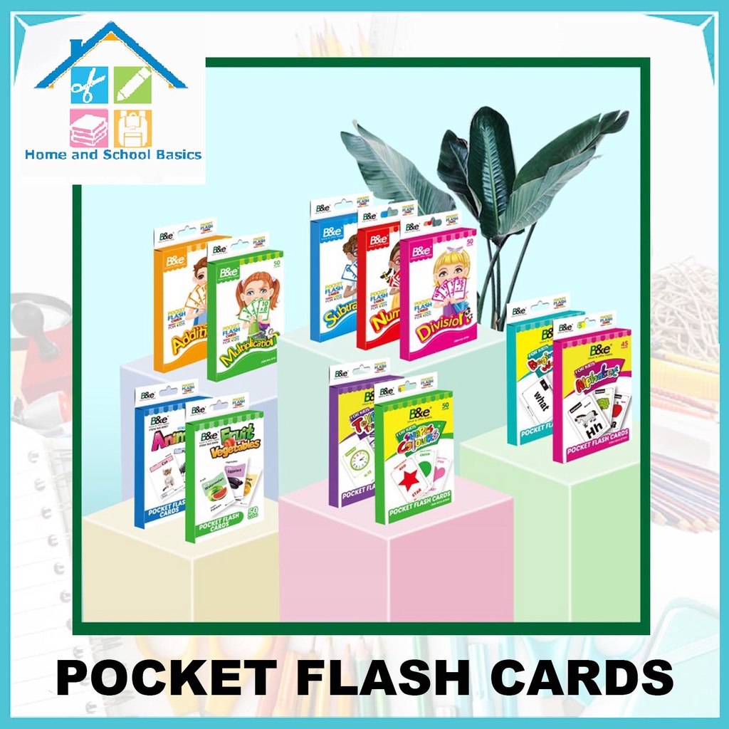 Pocket Flash Cards Available in different variations sold per piece ...