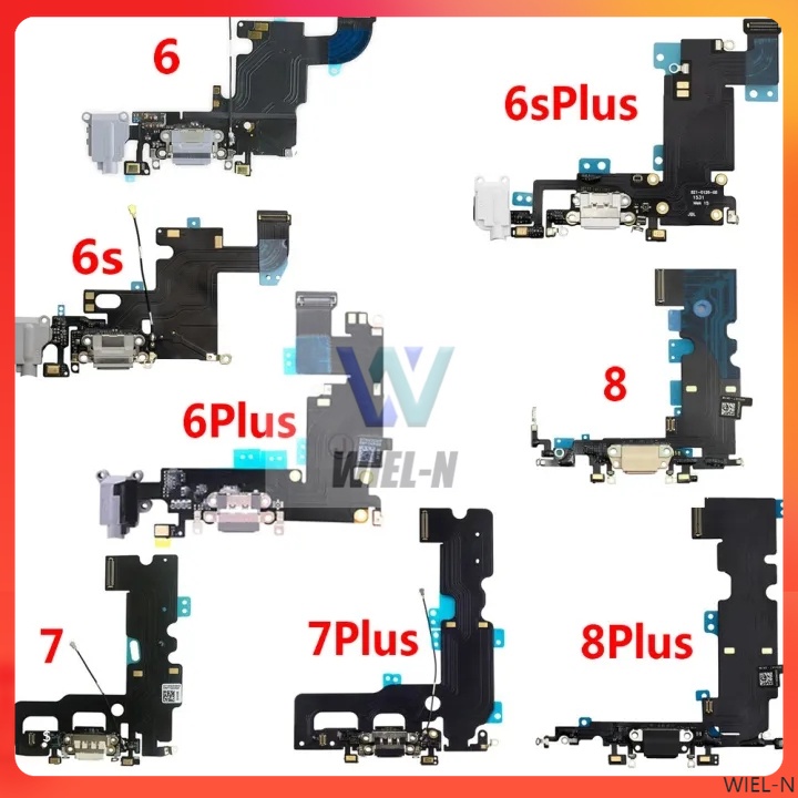For iPhone 6 6Plus 6s 6sPlus 7 7Plus 8 Plus charging port USB base ...