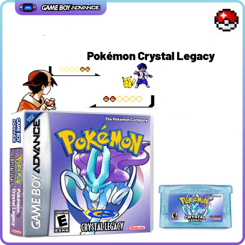 Pokémon Crystal Legacy For GBA/NDS/GBM Cartridge Game Card Box US ...