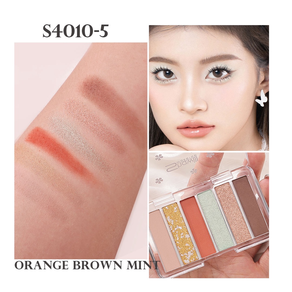 Shawill Eyeshadow Palette 6 Colors High Pigment Long Lasting Matte ...